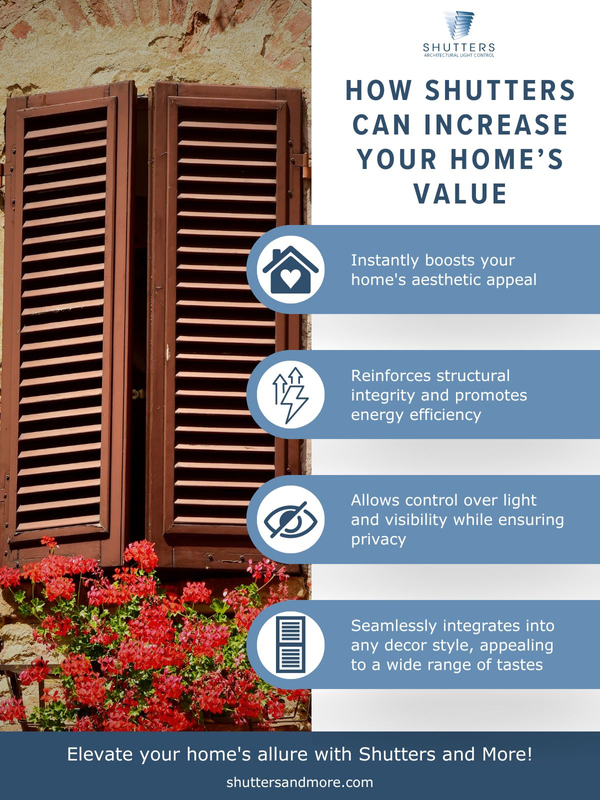 How Shutters Can Increase Your Home’s Value - Learn More - Shutters and More, Inc.